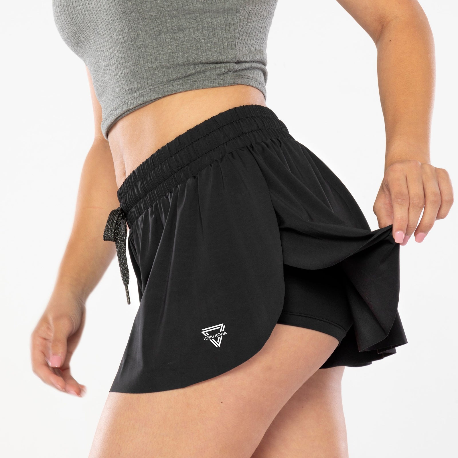 2-in-1 Flowy Fitness Shorts – Keiki Kona